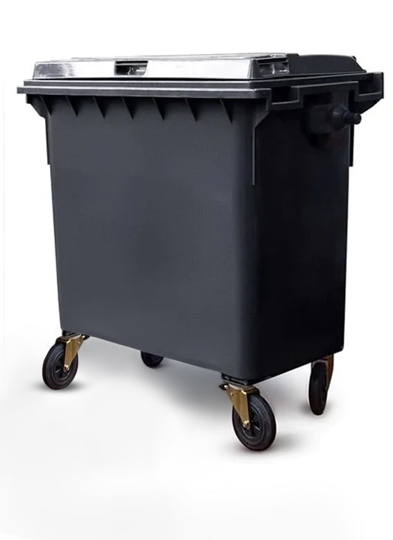 Black 660 Litre Wheelie Bins For Sale