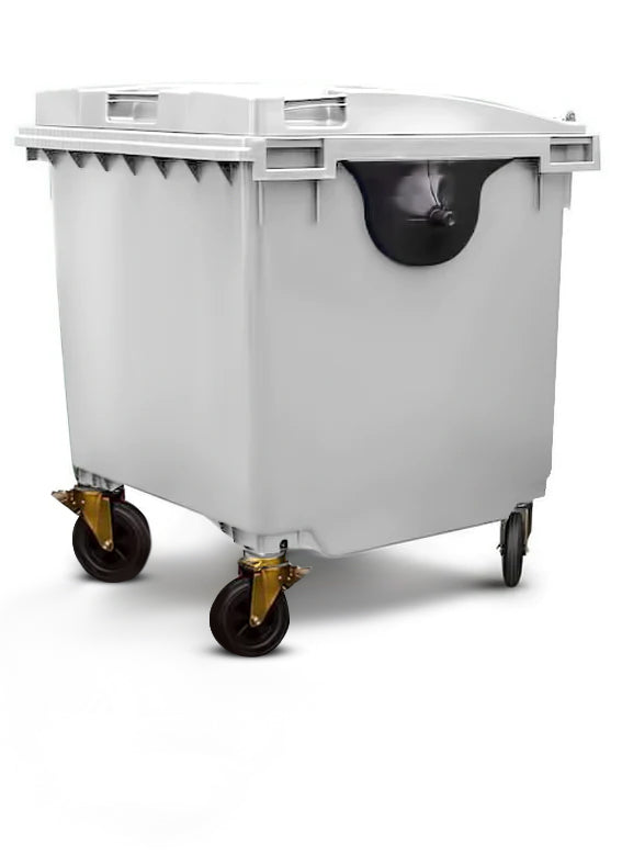 White 1100 Litre Wheelie Bins For Sale - Wheelie Bin Solutions