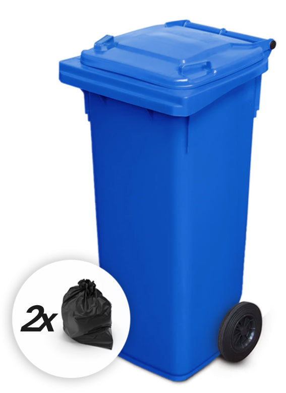Blue 140 Litre Wheelie Bins For Sale